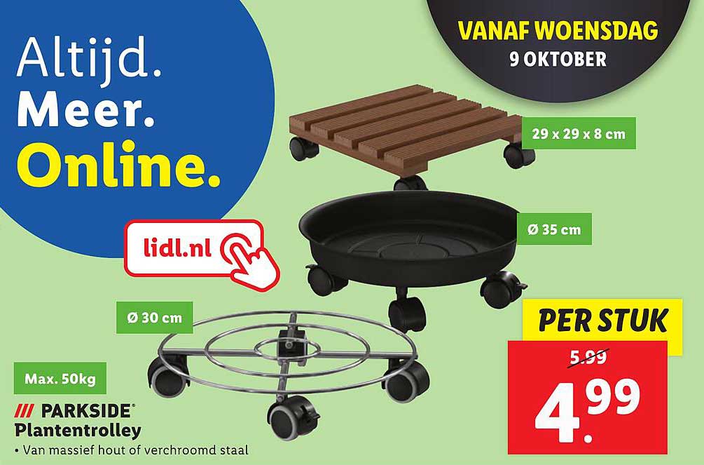 Parkside Plantentrolley aanbieding bij Lidl