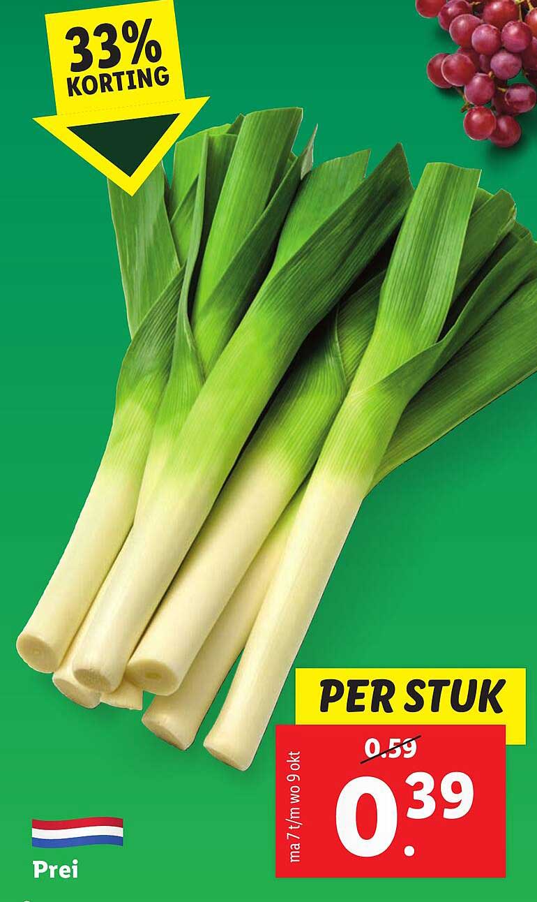 Prei aanbieding bij Lidl