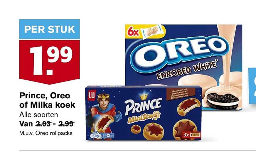 Prince, Oreo Of Milka Koek aanbieding bij Hoogvliet