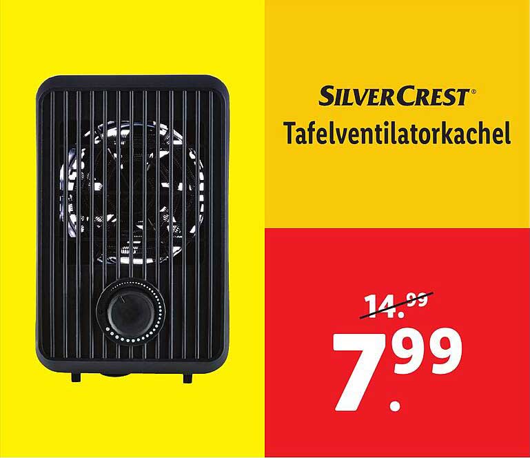 Silvercrest Tafelventilator Kachel aanbieding bij Lidl