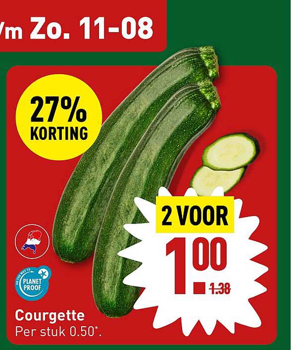 Courgette aanbieding bij ALDI