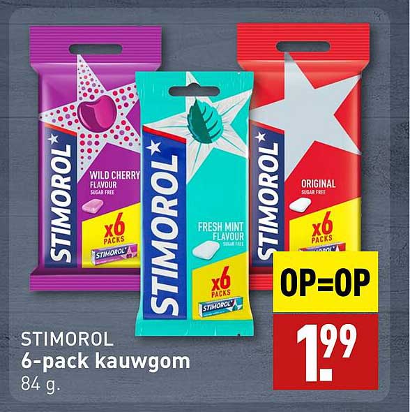 Stimorol 6-Pack Kauwgom aanbieding bij ALDI