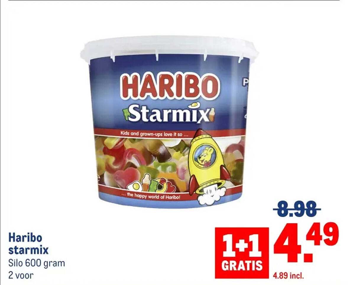 Haribo Starmix aanbieding bij Makro