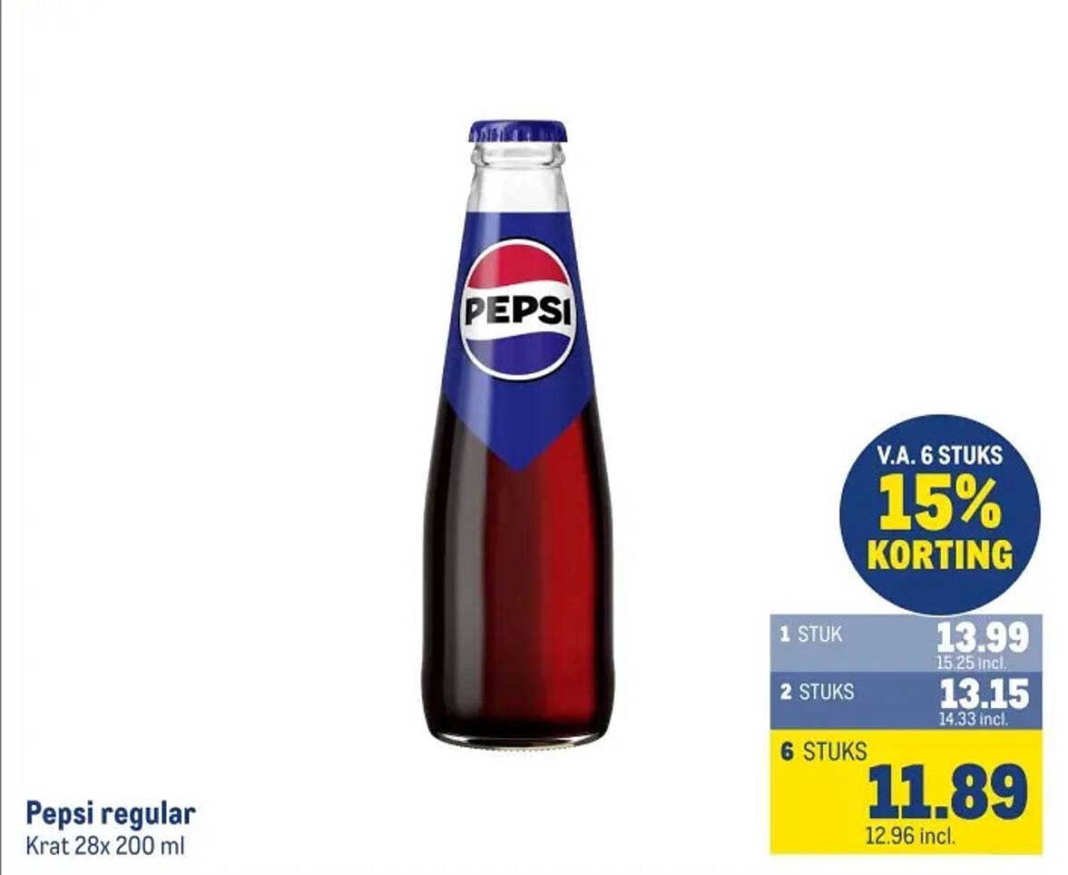 Pepsi Regular aanbieding bij Makro