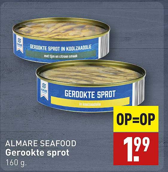 Gerookte Sprot aanbieding bij ALDI
