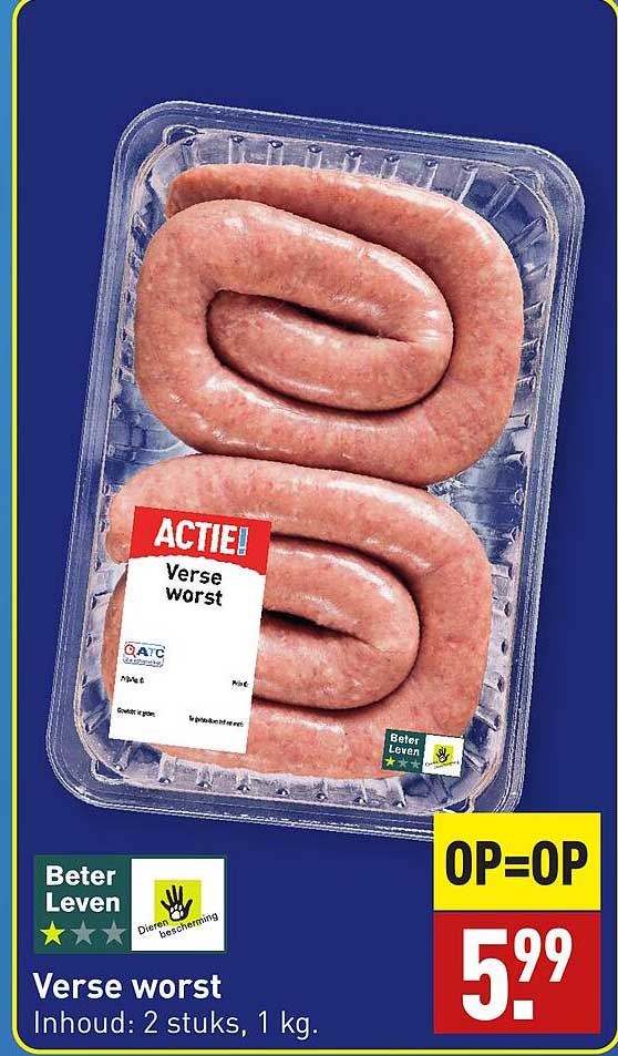 Verse Worst aanbieding bij ALDI