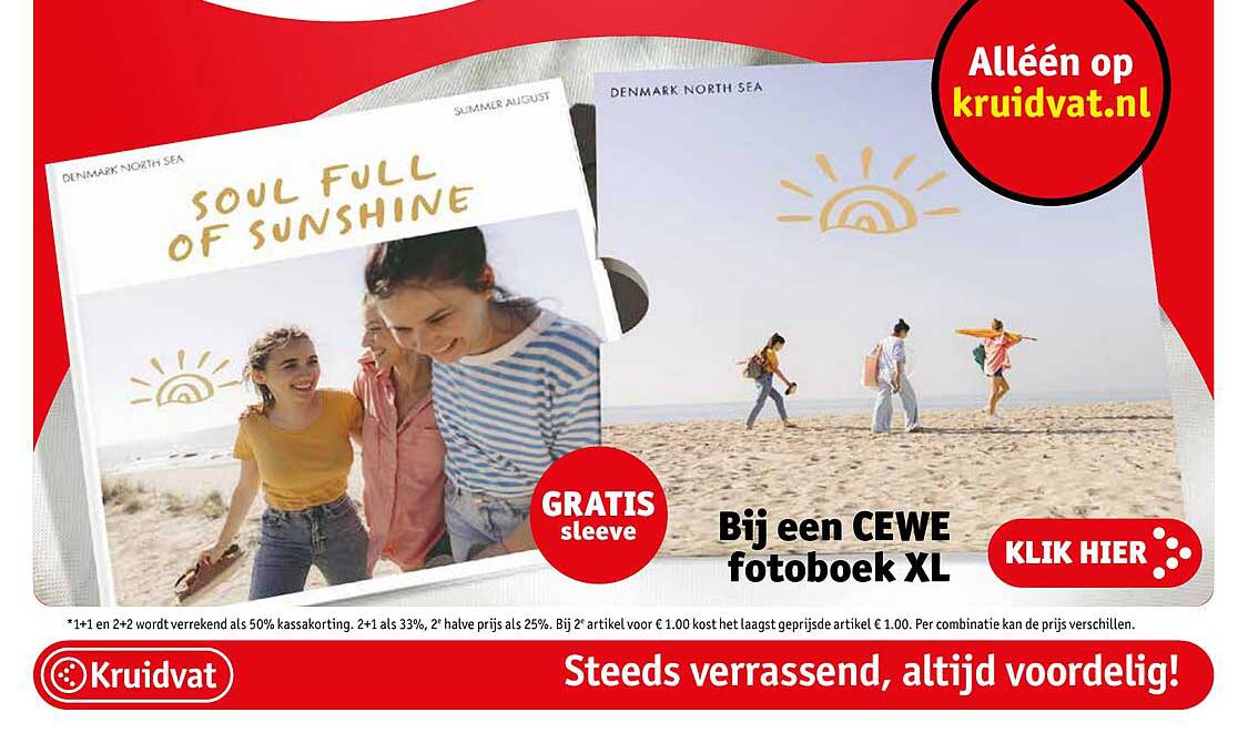 Cewe Fotoboek Xl aanbieding bij Kruidvat