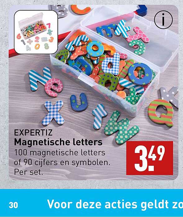 Expertiz Magnetische Letters aanbieding bij ALDI