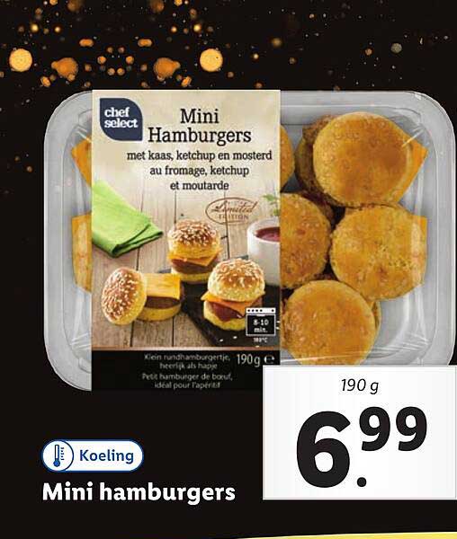 Mini Hamburgers aanbieding bij Lidl