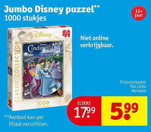Jumbo Disney Puzzel** aanbieding bij Kruidvat
