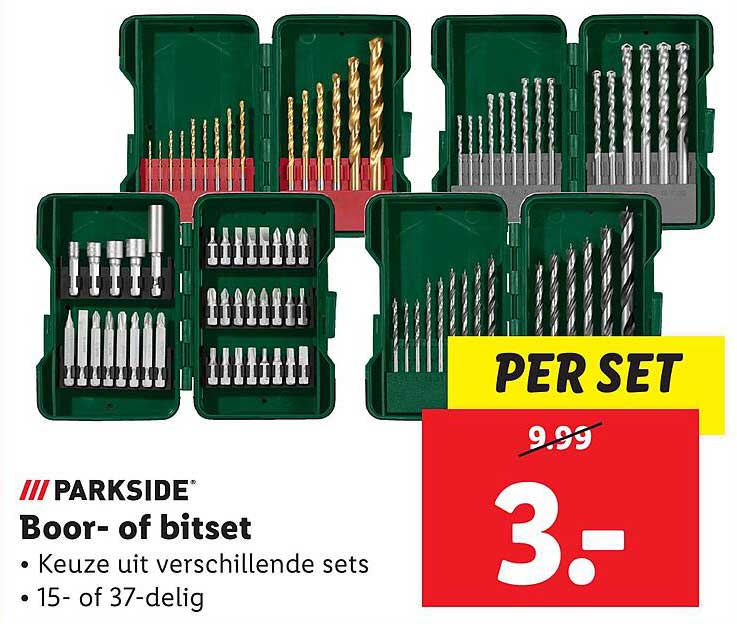 Parkside Boor- Of Bitset aanbieding bij Lidl