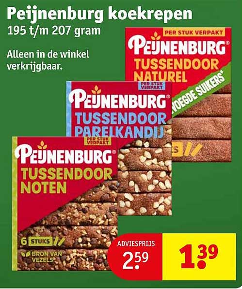 Peijnenburg Koekrepen aanbieding bij Kruidvat