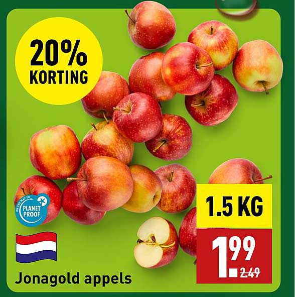 Jonagold Appels aanbieding bij ALDI