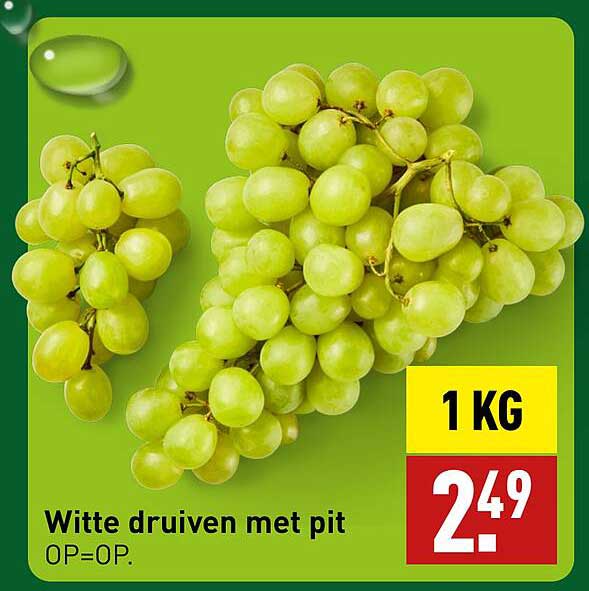 Witte Druiven Met Pit aanbieding bij ALDI