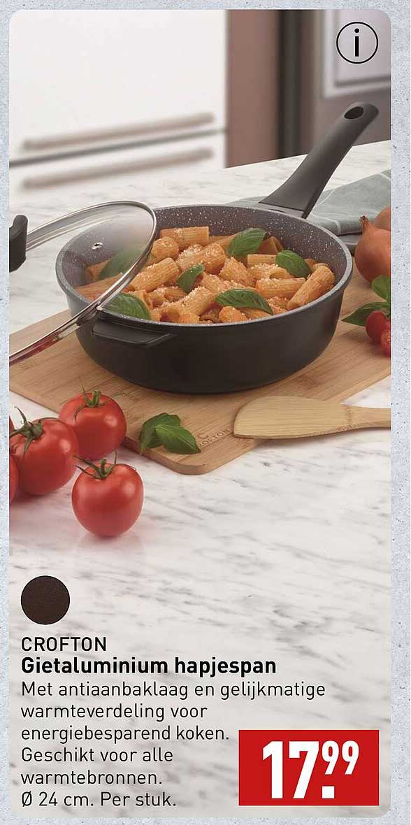 Crofton Gietaluminium Hapjespan aanbieding bij ALDI