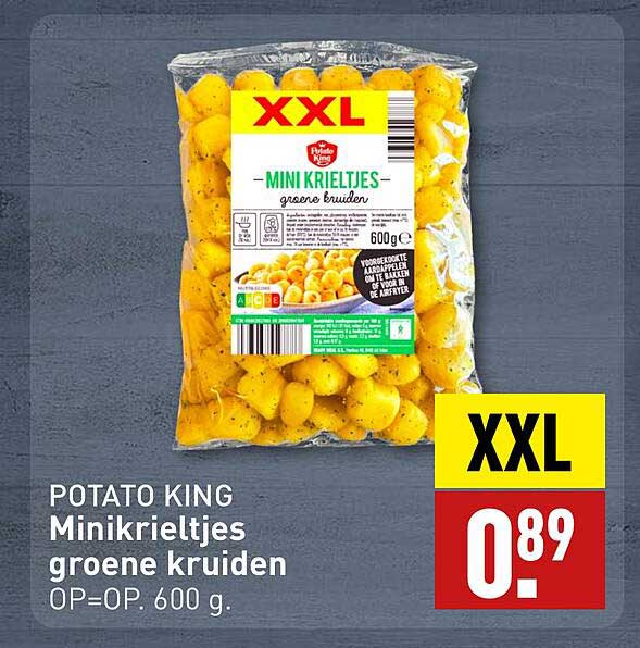 Potato King Minikrielletjes Groene Kruiden aanbieding bij ALDI