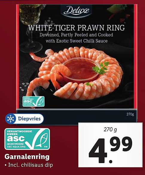 White Tiger Prawn Ring aanbieding bij Lidl