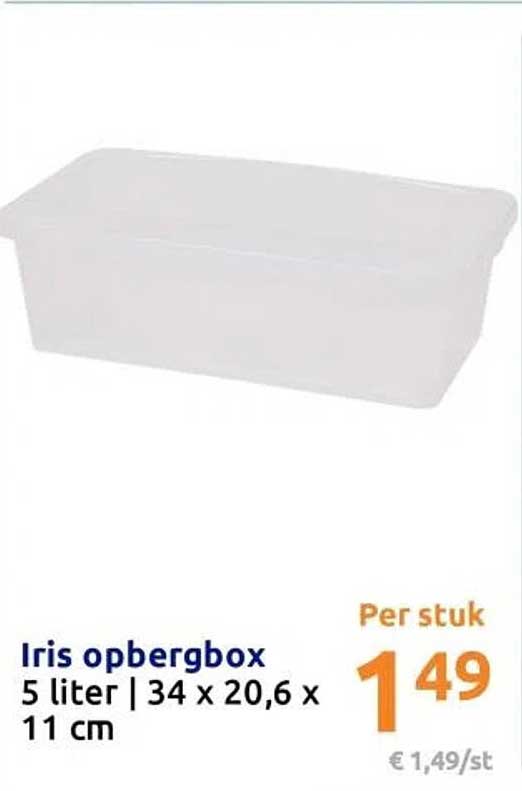 Iris Opbergbox aanbieding bij Action