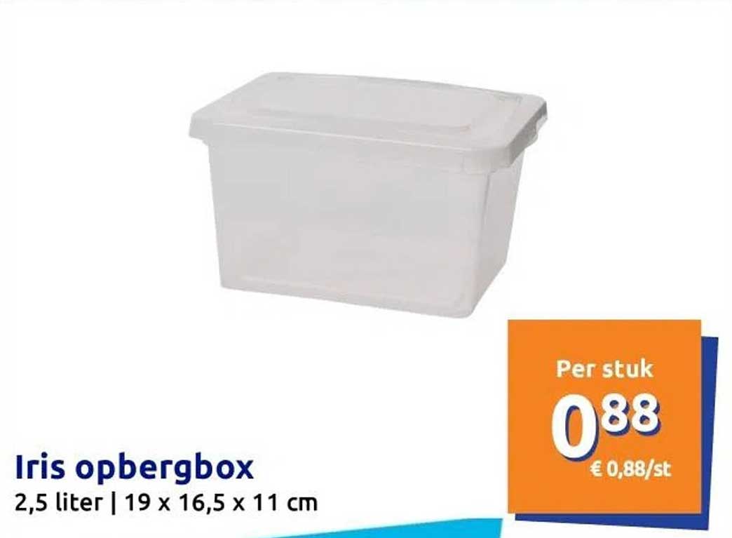 Iris Opbergbox aanbieding bij Action