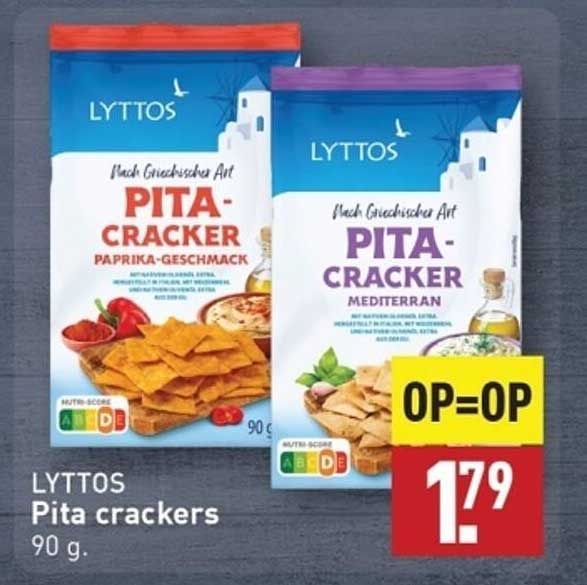 Lyttos Pita Crackers aanbieding bij ALDI