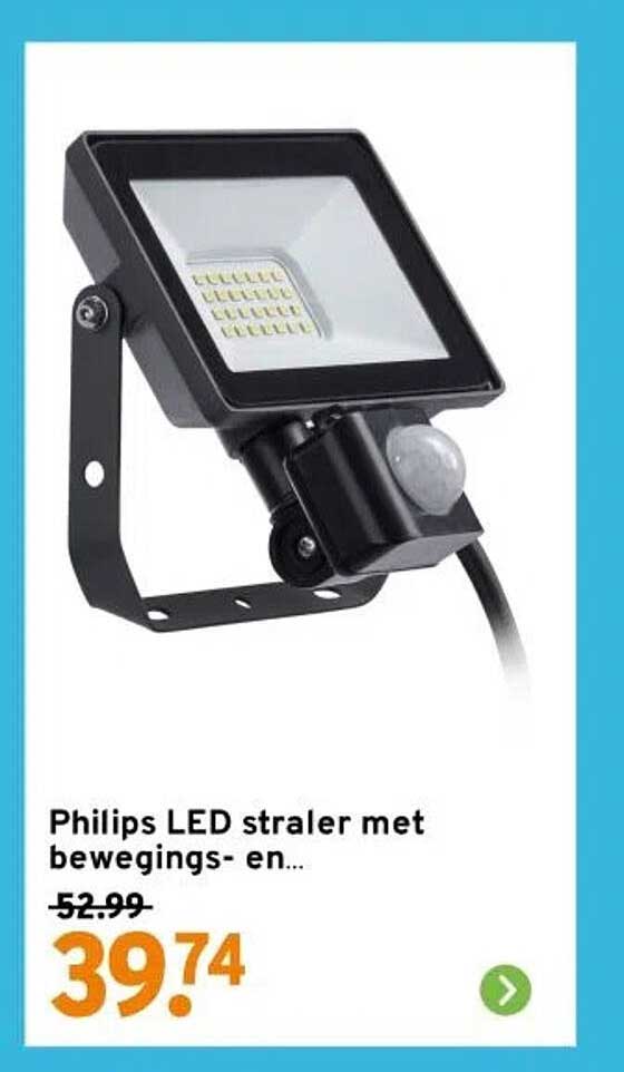 Philips Led Straler Met Bewegings- En... aanbieding bij GAMMA