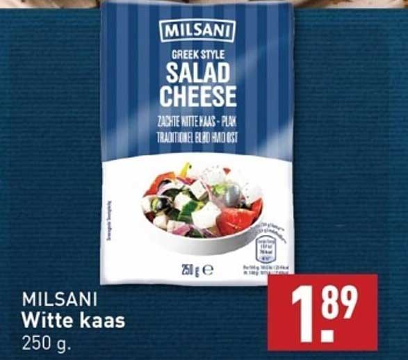 Milsani Witte Kaas aanbieding bij ALDI