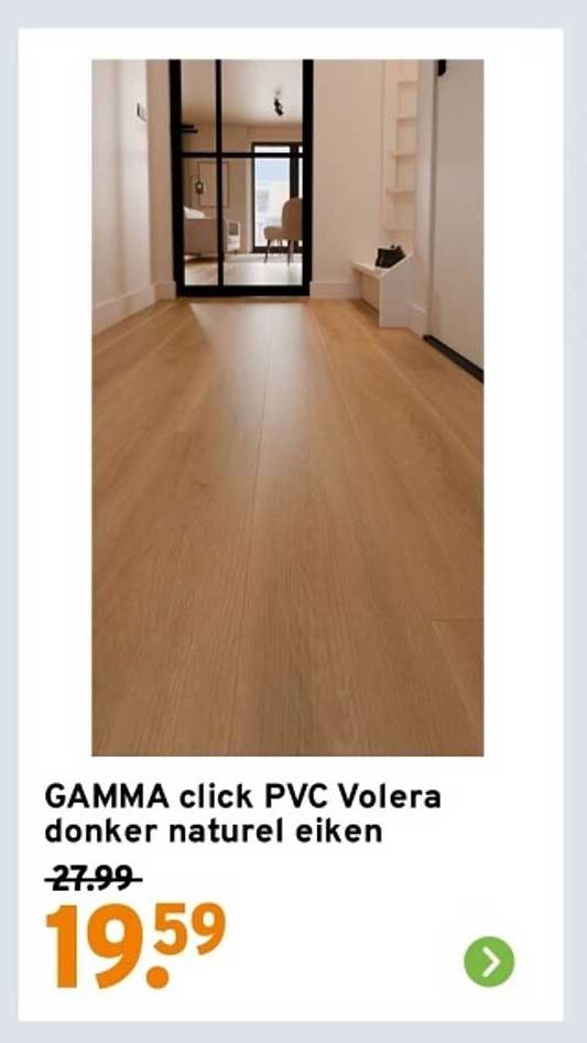 Gamma Click Pvc Volera Donker Naturel Eiken aanbieding bij GAMMA