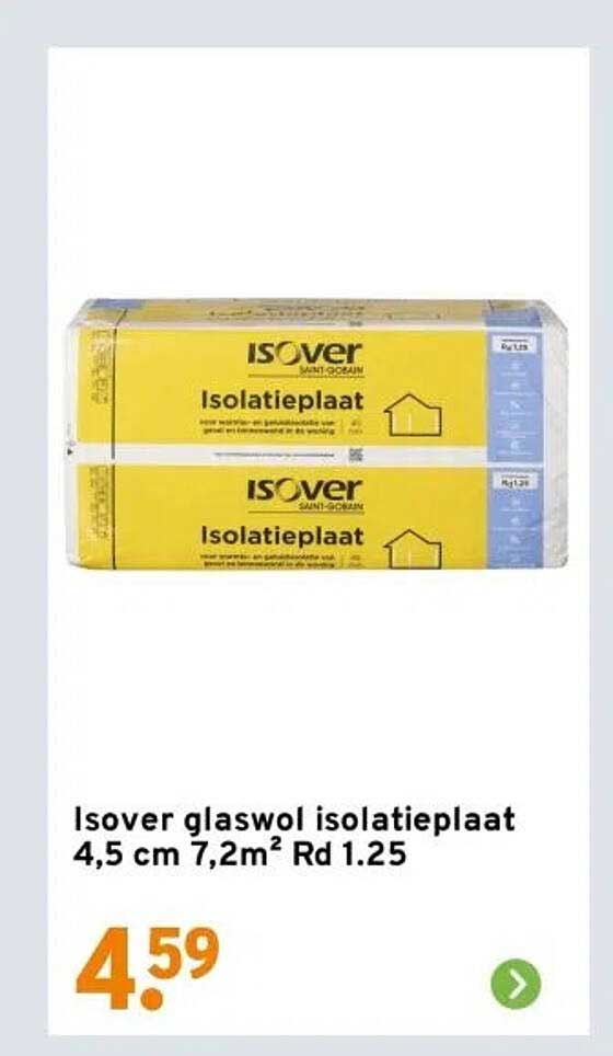 Isover Glaswol Isolatieplaat aanbieding bij GAMMA