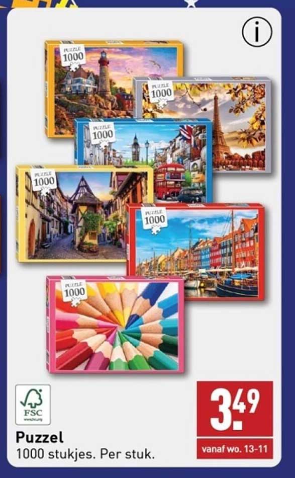 Puzzel aanbieding bij ALDI