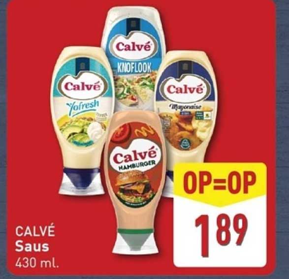 Calvé Saus aanbieding bij ALDI