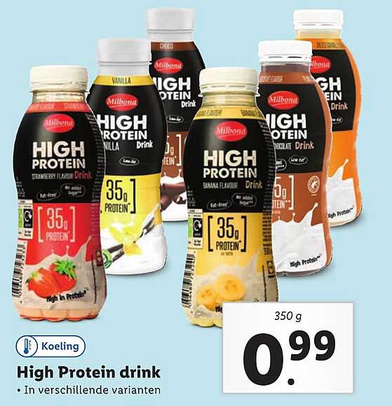 High Protein Drink aanbieding bij Lidl