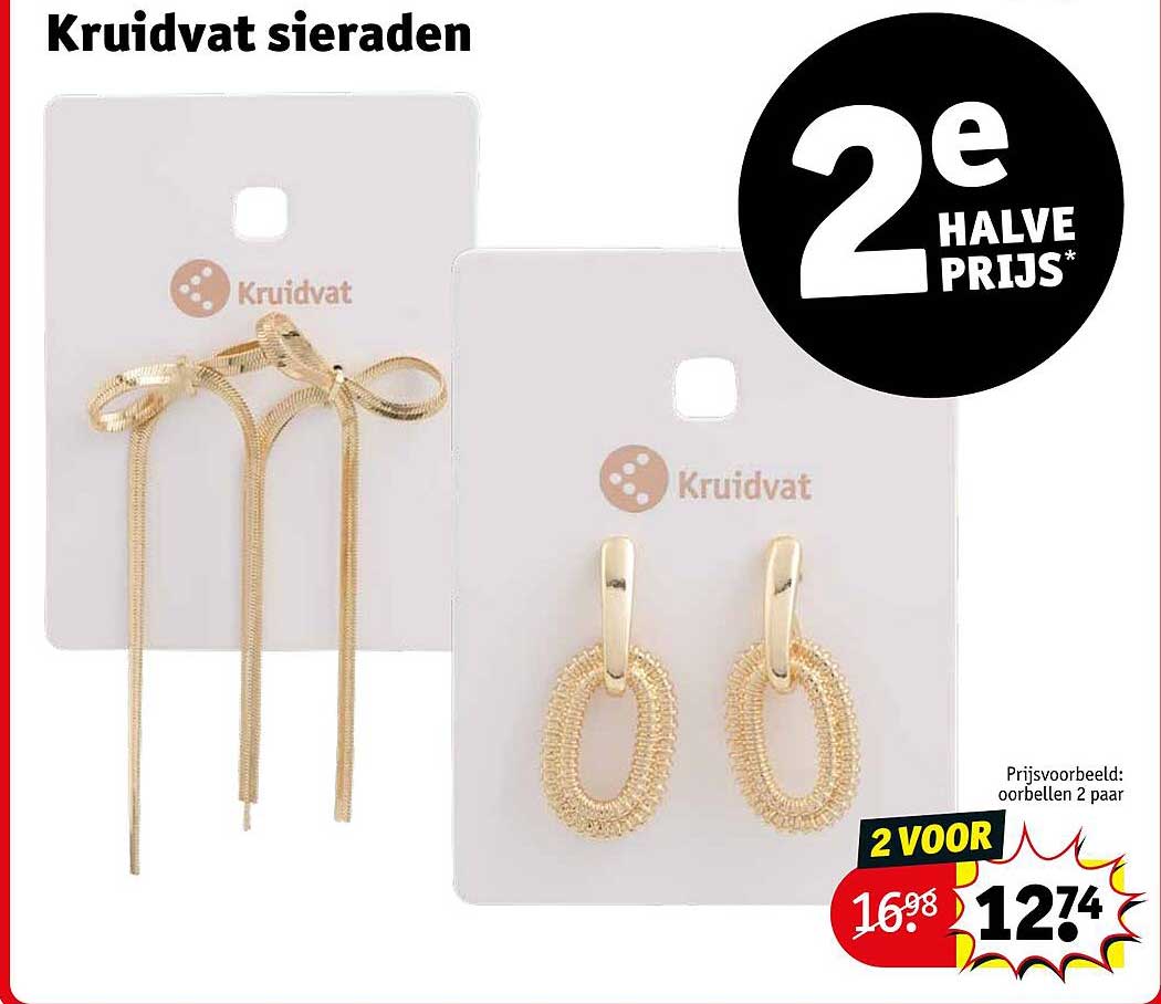 Kruidvat Sieraden aanbieding bij Kruidvat
