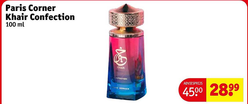 Paris Corner Khair Confection aanbieding bij Kruidvat