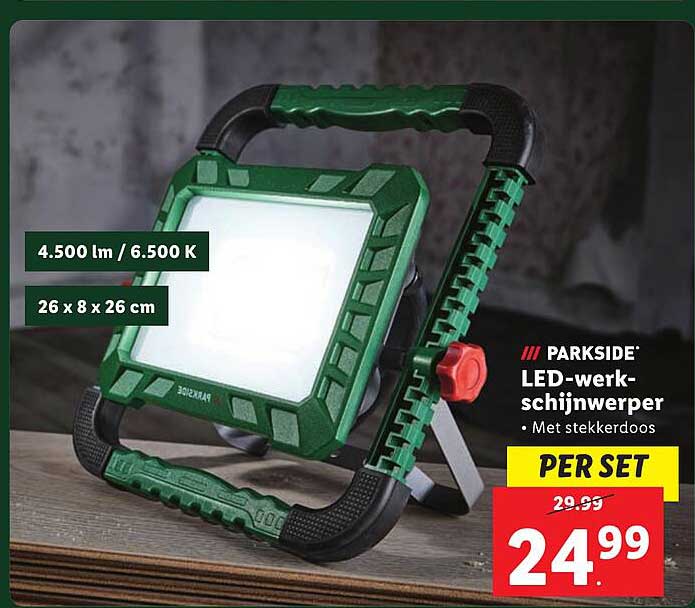 Parkside Led-Werk-Schijnwerper aanbieding bij Lidl