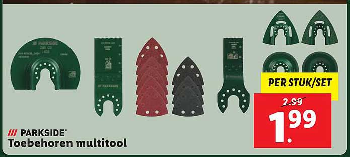 Parkside Toebehoren Multitool aanbieding bij Lidl