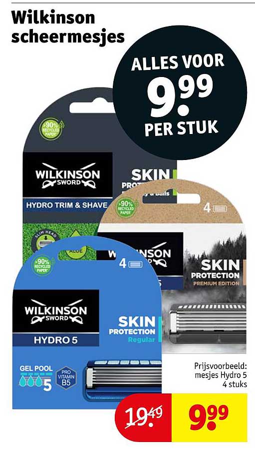 Wilkinson Scheermesjes aanbieding bij Kruidvat