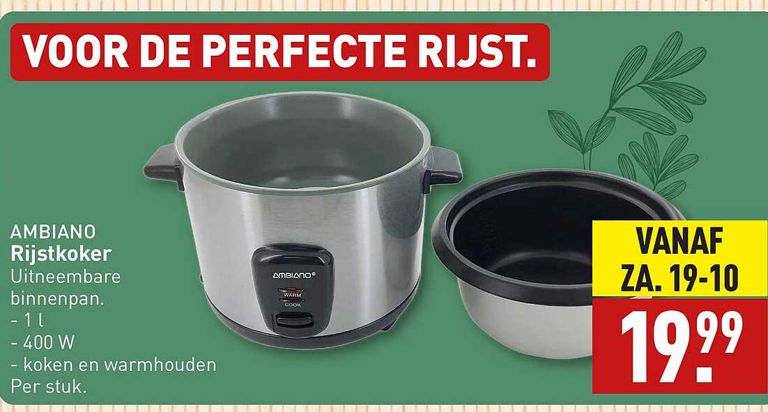Ambiano Rijstkoker aanbieding bij ALDI