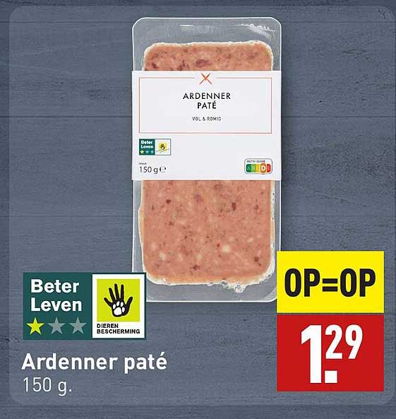 Ardenner Paté aanbieding bij ALDI