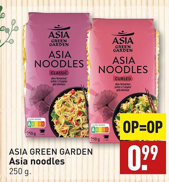 Asia Green Garden Asia Noodles aanbieding bij ALDI
