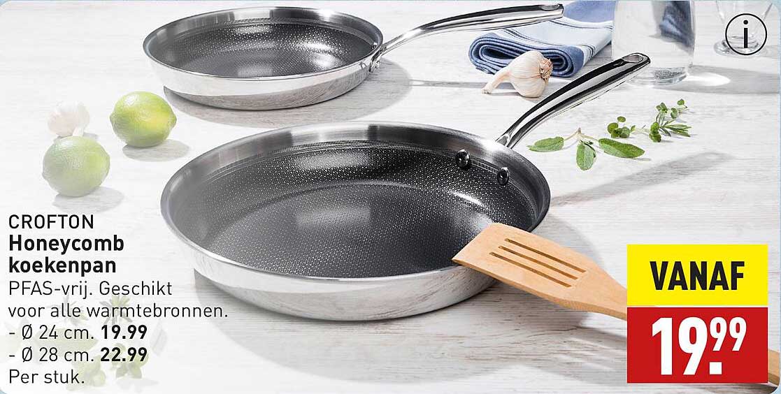 Crofton Honeycomb Koekenpan aanbieding bij ALDI