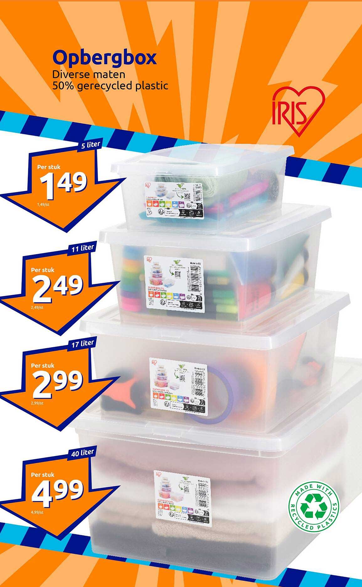 Opbergbox aanbieding bij Action