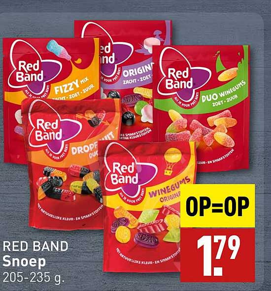 Red Band Snoep aanbieding bij ALDI