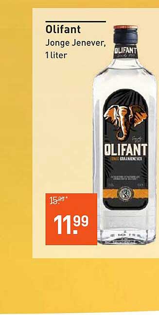 Olifant Jonge Jenever aanbieding bij Albert Heijn
