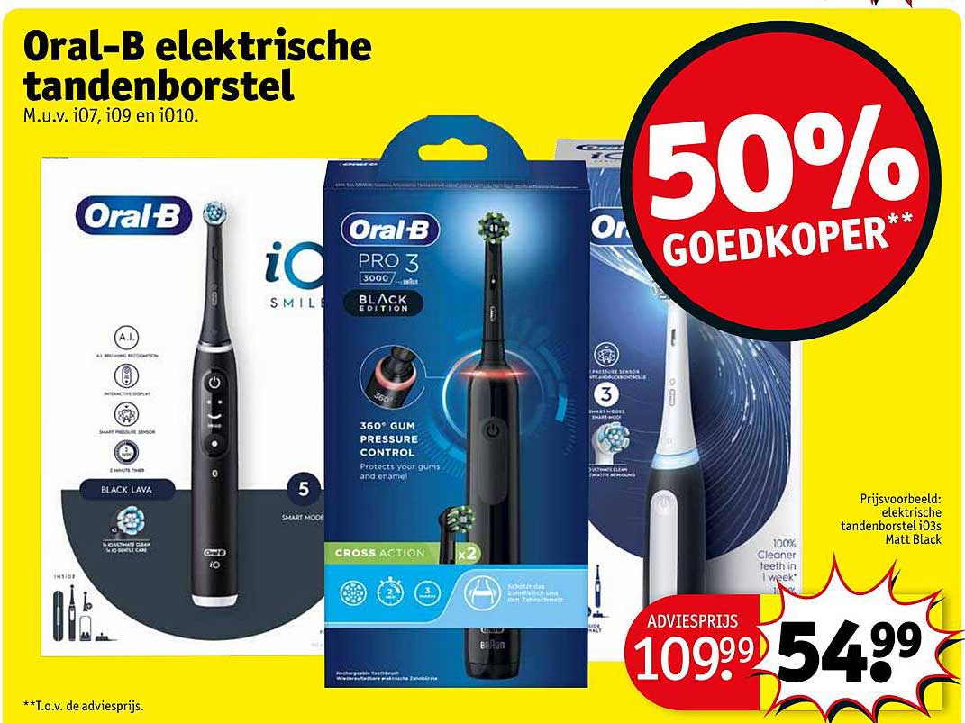 Oral-B Elektrische Tandenborstel aanbieding bij Kruidvat