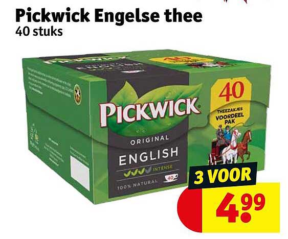 Pickwick Engelse Thee aanbieding bij Kruidvat