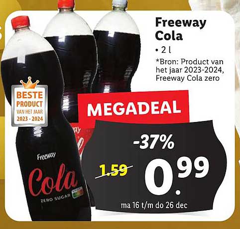 Freeway Cola aanbieding bij Lidl