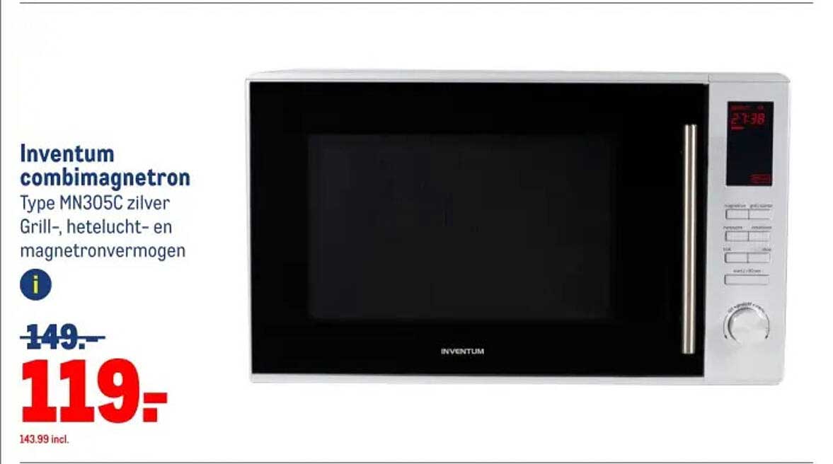 Inventum Combimagnetron aanbieding bij Makro
