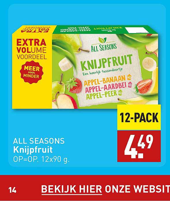 All Seasons Knijpfruit aanbieding bij ALDI