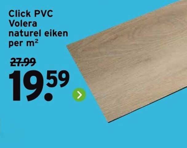 Click Pvc Volera Natuur Eiken Per M² aanbieding bij GAMMA