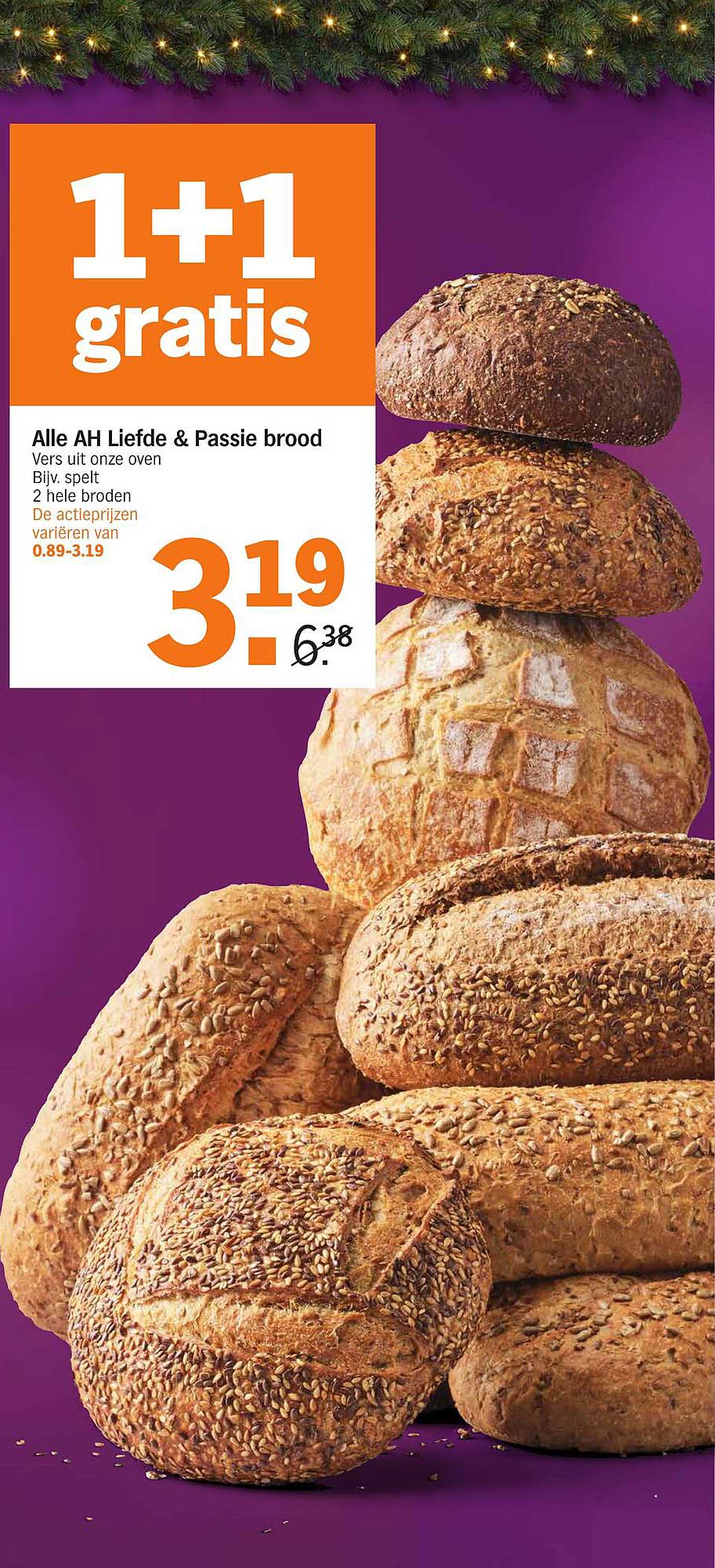 Alle Ah Liefde & Passie Brood aanbieding bij Albert Heijn